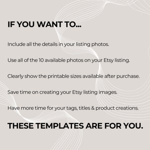 Printing Size Digital Downloads, Guide and Instructions Printable ...