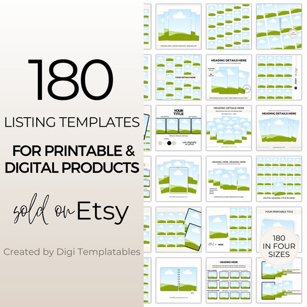 Canva Digital Product Website - Etsy