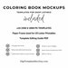 Coloring Book Display, Canva Coloring Book Mock Up, Downloadable Mockup ...