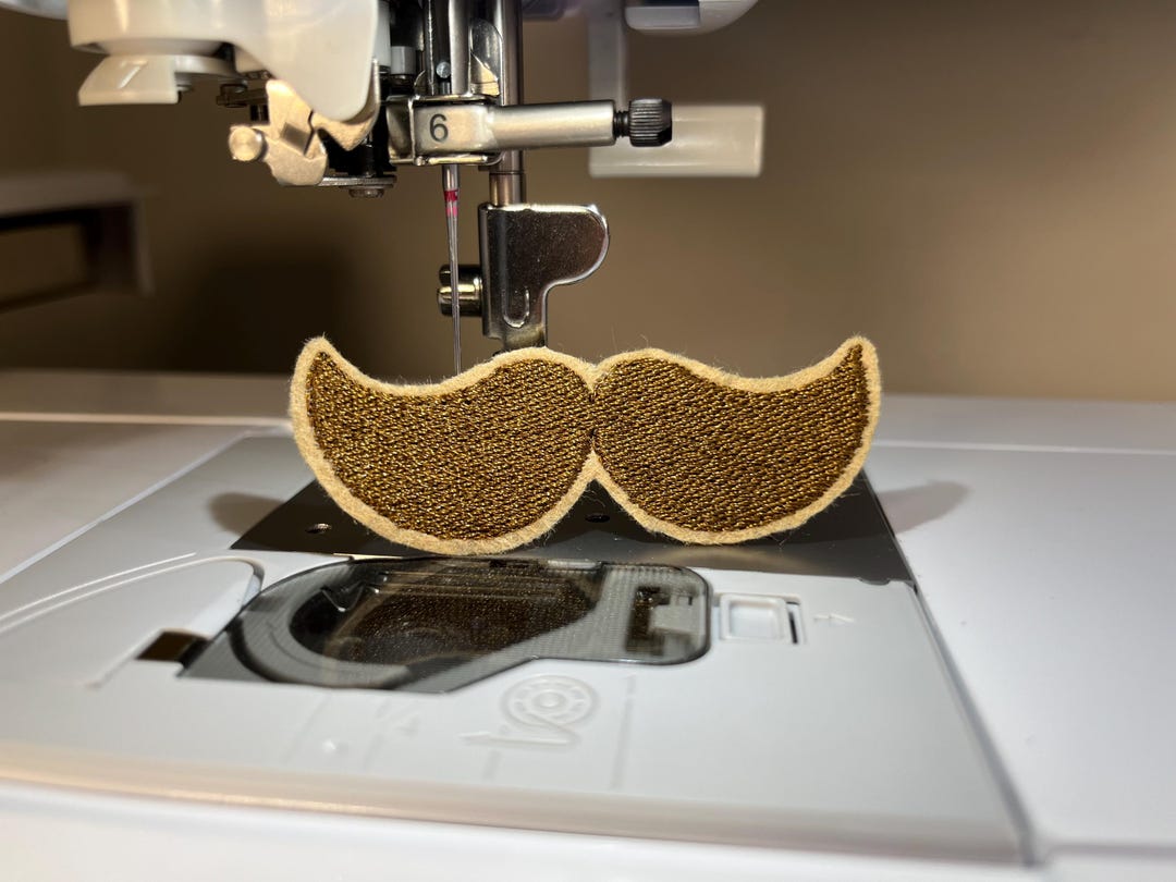 Moustache Machine Embroidery Design – Digital Download File! - Etsy