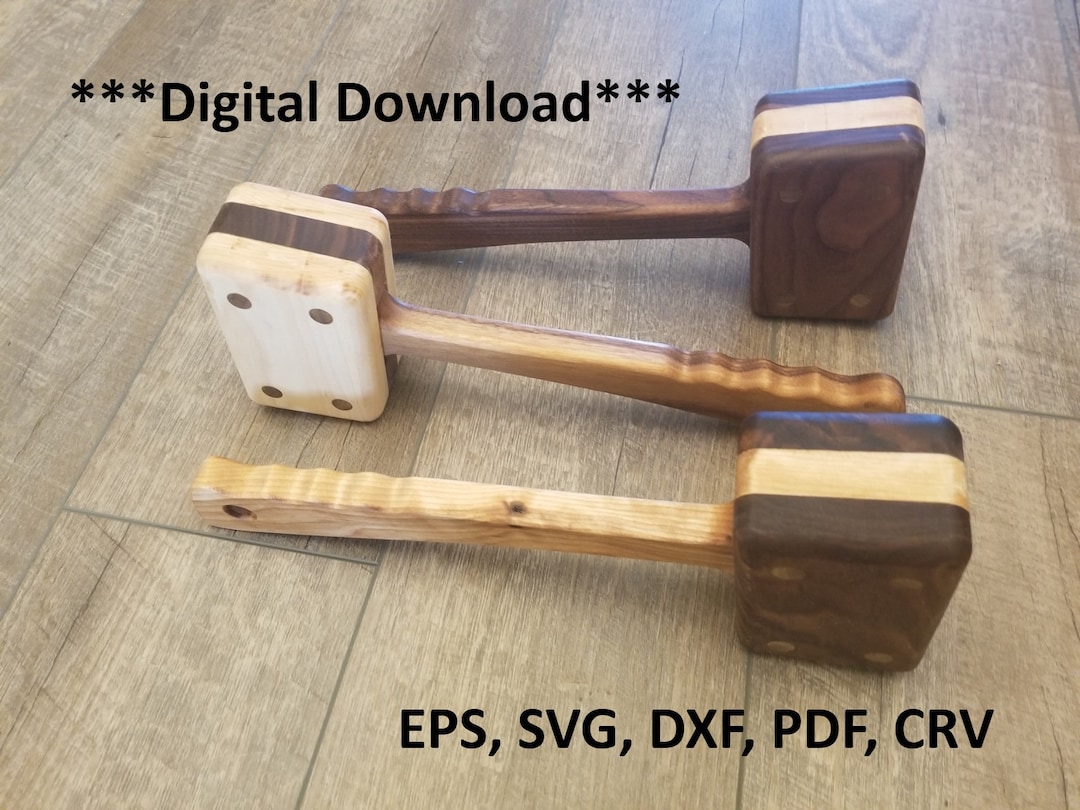 Mallet, Wooden Mallet, Wood Hammer, Tool, Garage, Gift, Vcarve Pro ...