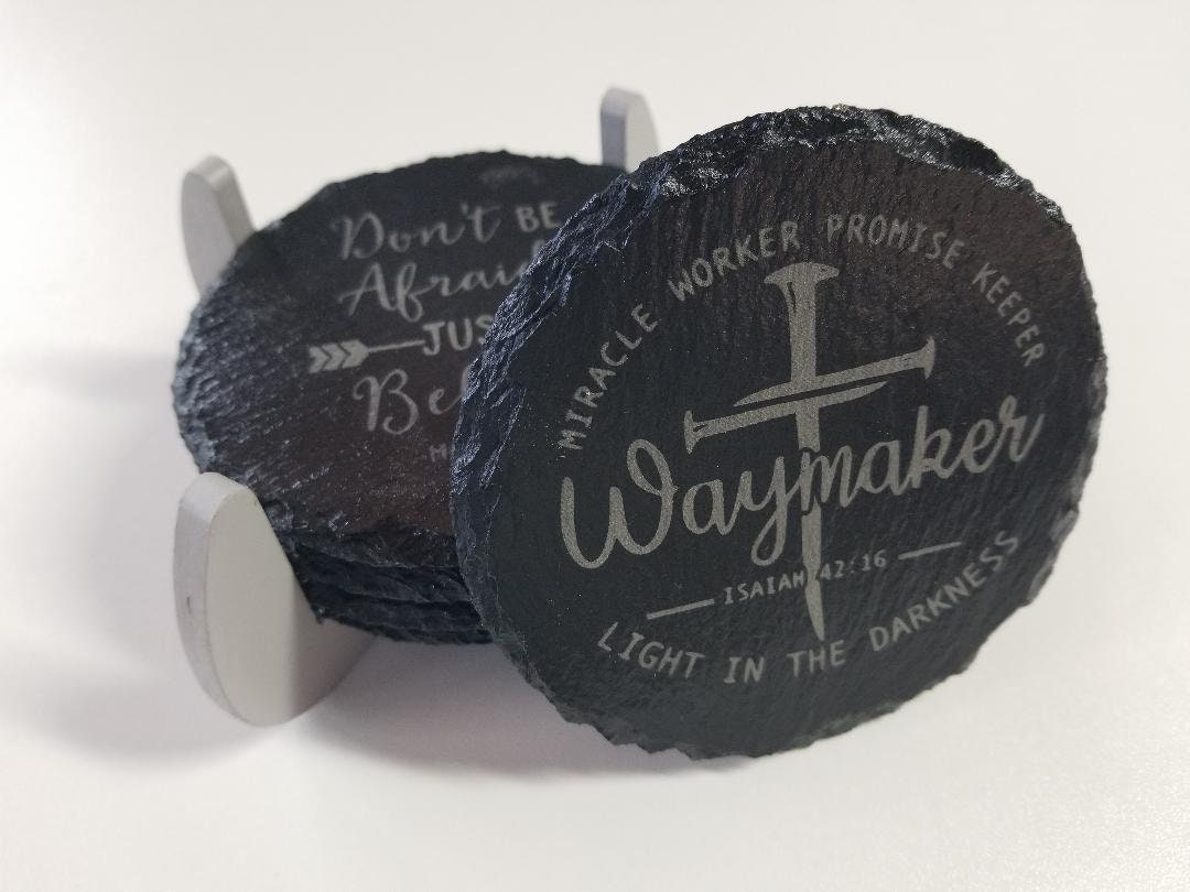 Slate Coasters | Christian Based Stone Coasters | Faith Based Coasters ...