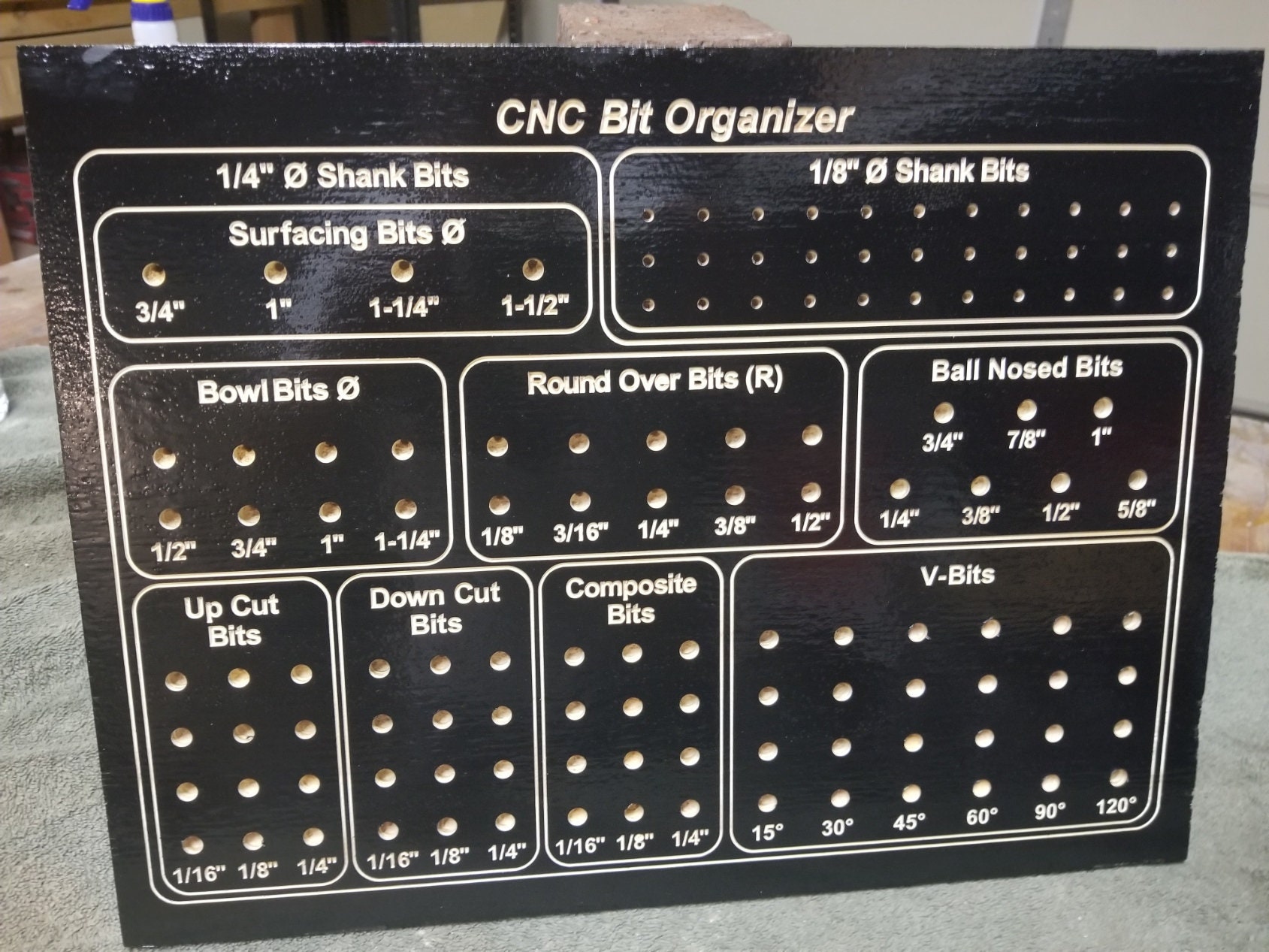 CNC Bit Organizer, Cutting Machine Bit Storage, - Etsy