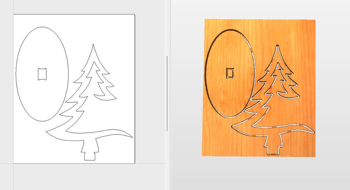 Christmas Tree Decoration, Vcarve Pro, Digital File, Holiday Gifts ...