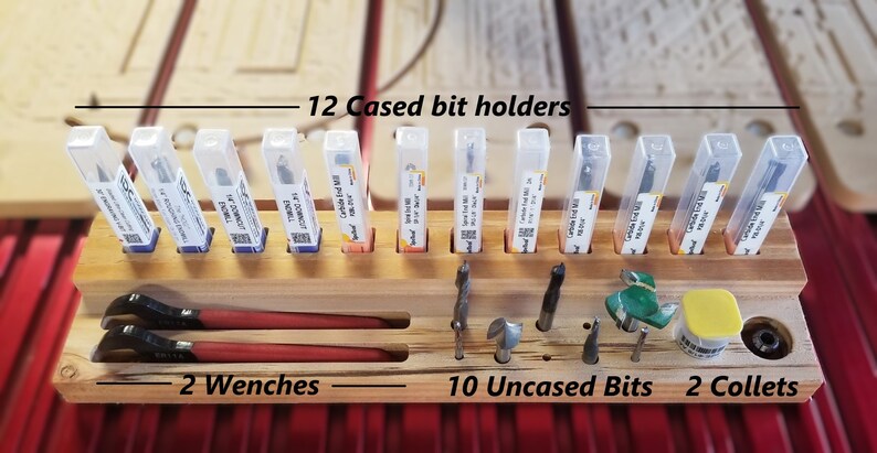 CNC Bit Organizer: Tool Holder Digital Files (digital Download) - Etsy