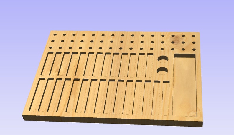 CNC Bit Organizer: Vectric Ready Tool Holder (digital Download) - Etsy