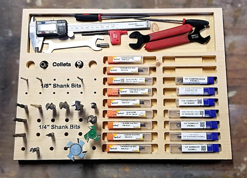CNC Bit Tray Organizer. Organization for All Your CNC Bits. - Etsy