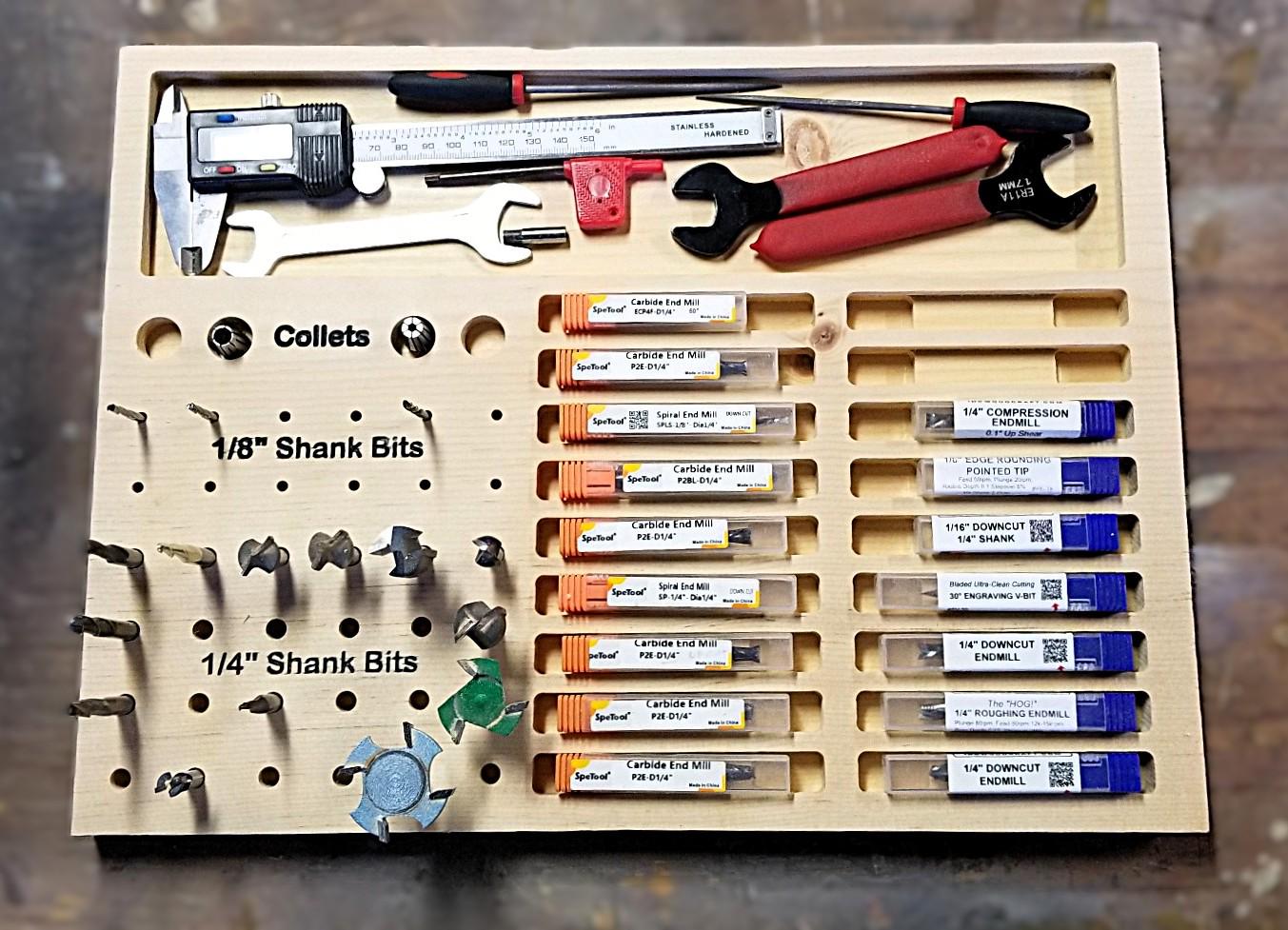 CNC Bit Tray Organizer. Organization for All Your CNC Bits. - Etsy