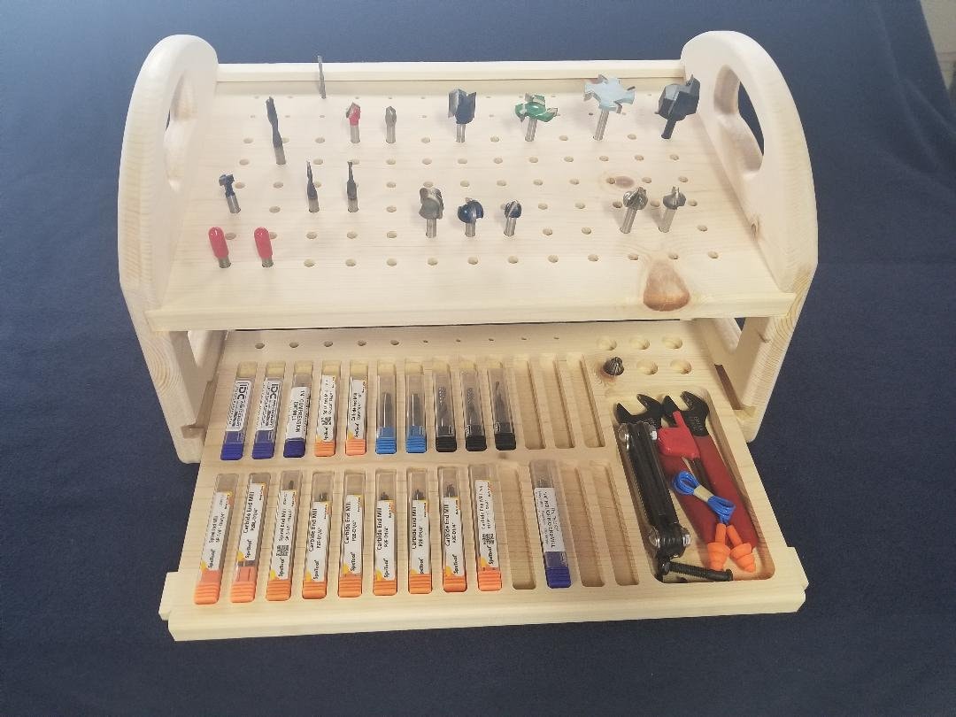 CNC Bit Holder, CNC Tools, CNC Bit Organizer, Cnc Bit Holder, Tool ...