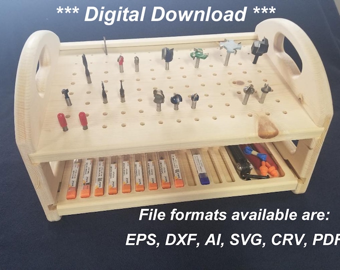 CNC Tool and Bit Storage Tray - Digital Files for CNC - Etsy Canada