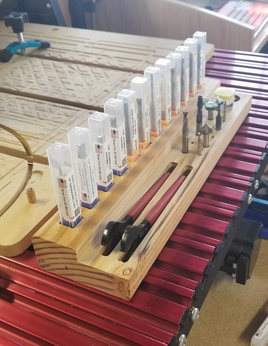 CNC Bit Organizer: Tool Holder Digital Files (digital Download) - Etsy