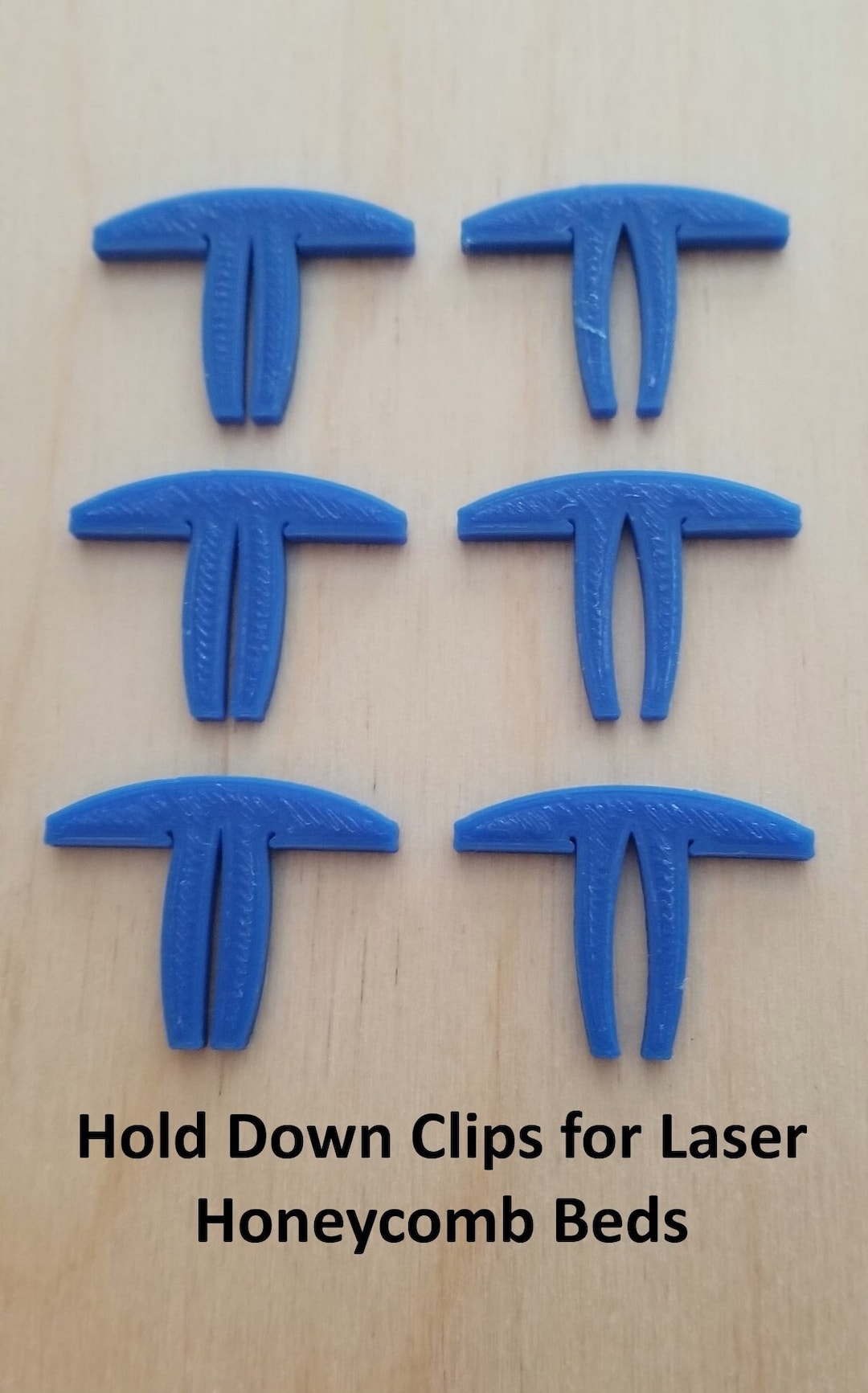 3D Printer Designed Hold Down Clips for 1/8" Material on Honeycomb ...