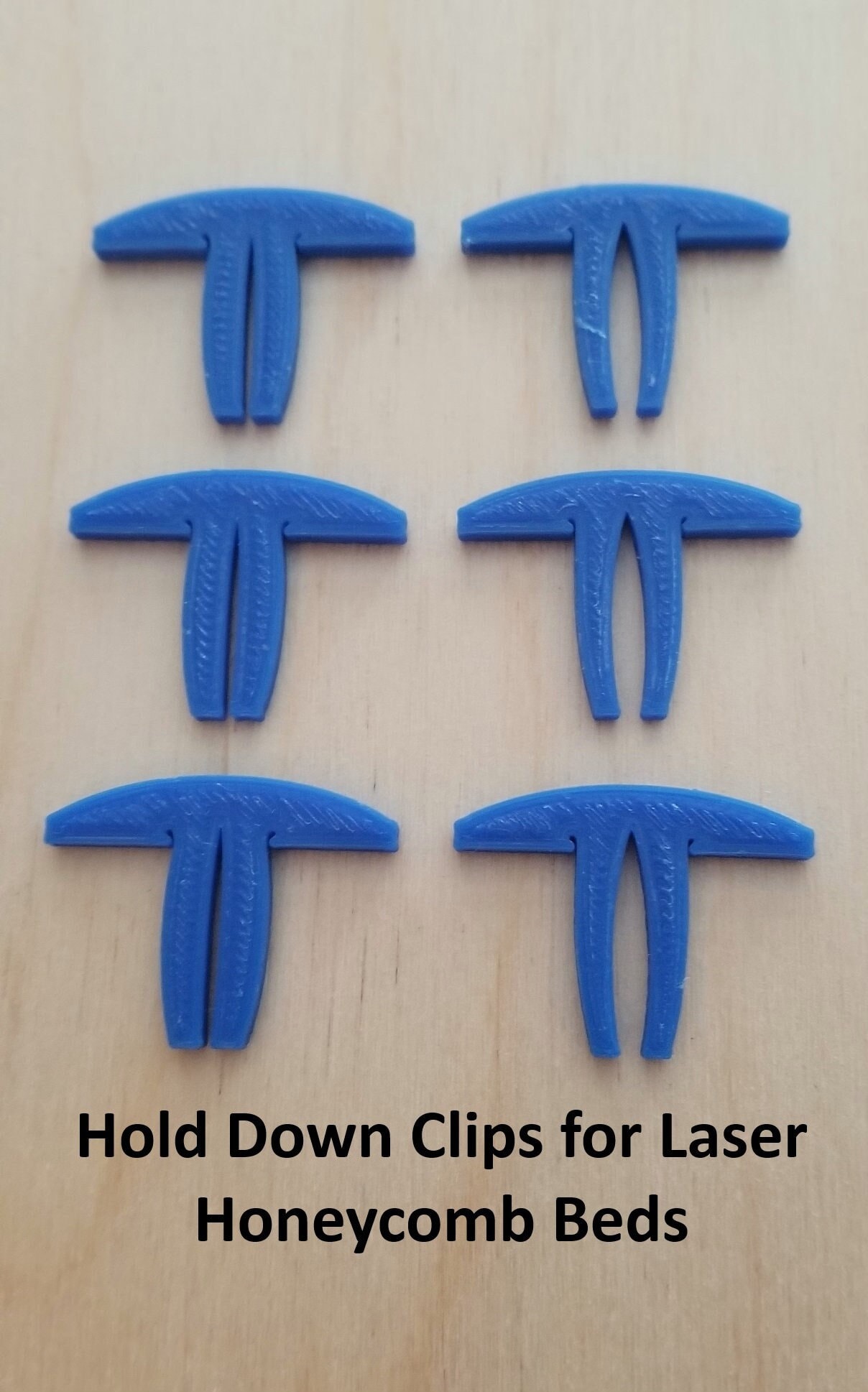 3D Printer Designed Hold Down Clips for 1/8" Material on Honeycomb ...
