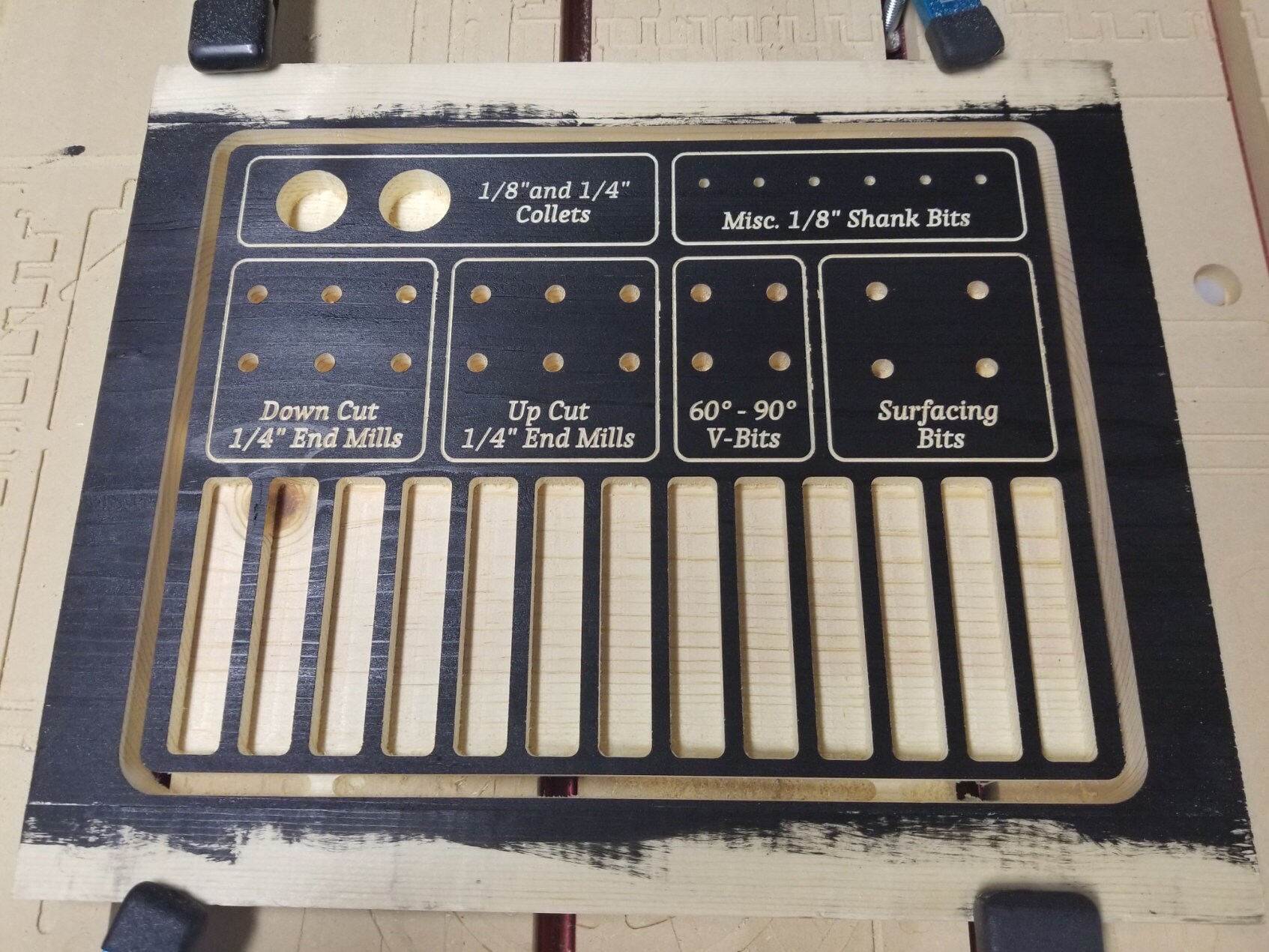 CNC Bit Organizer Tray: Wood Router Bit Holder (digital Download) - Etsy