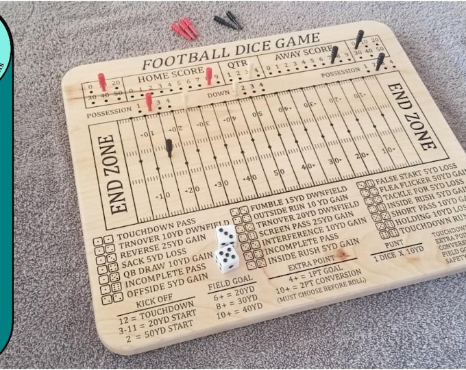 Dice Football - Etsy