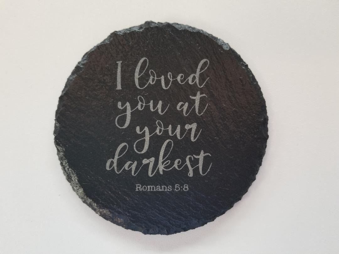 Slate Coasters | Christian Based Stone Coasters | Faith Based Coasters ...