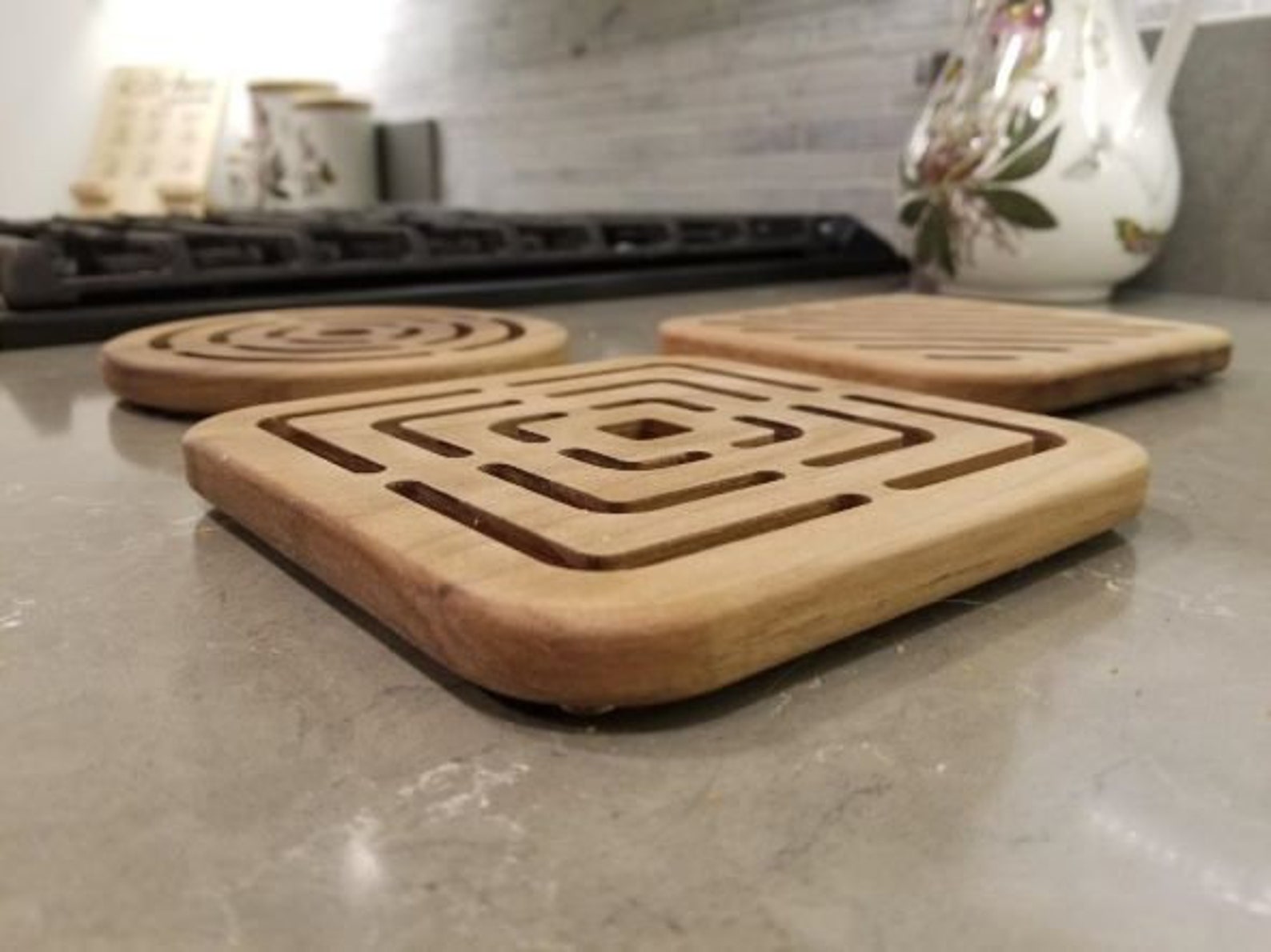 Walnut Trivets Pot Holders Heat Pads - Etsy