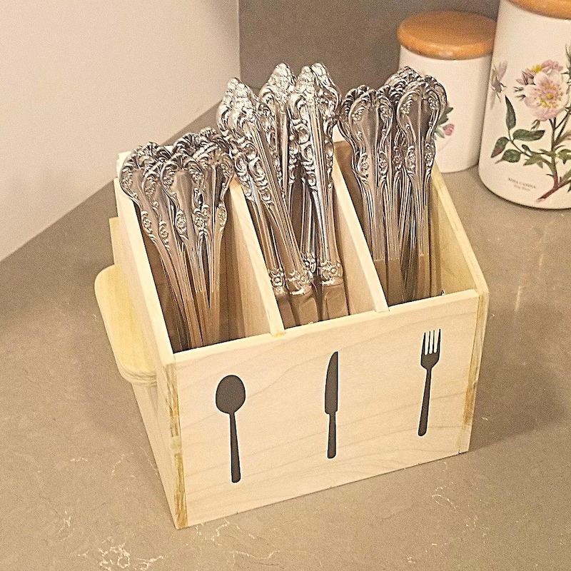Spoon and Fork Caddy - Etsy