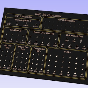CNC Bit Organizer, Cutting Machine Bit Storage, - Etsy