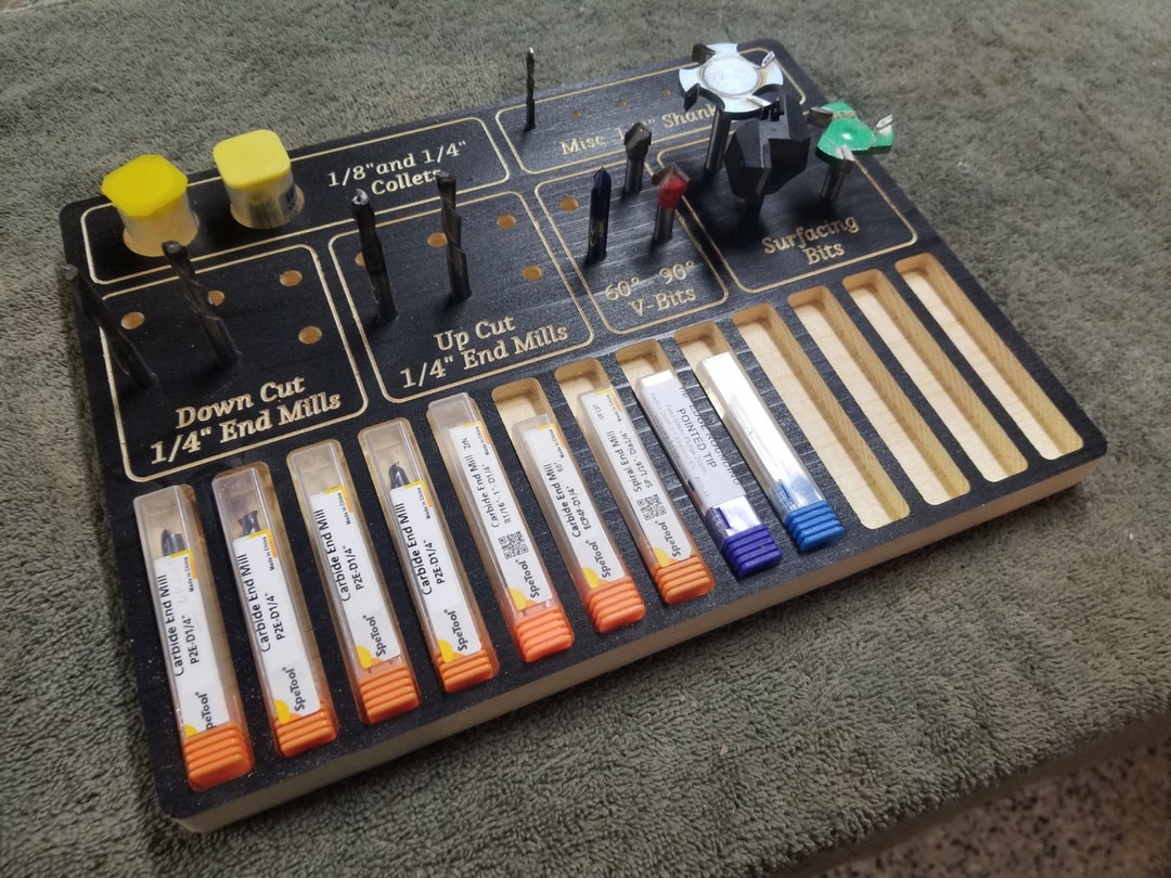 CNC Bit Organizer Tray: Wood Router Bit Holder (digital Download) - Etsy