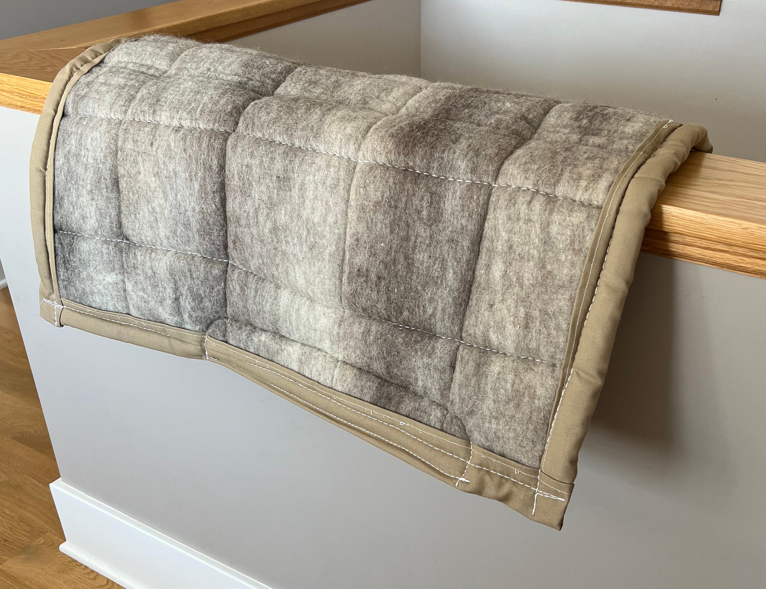 Natural Wool Western Saddle Pad - Etsy