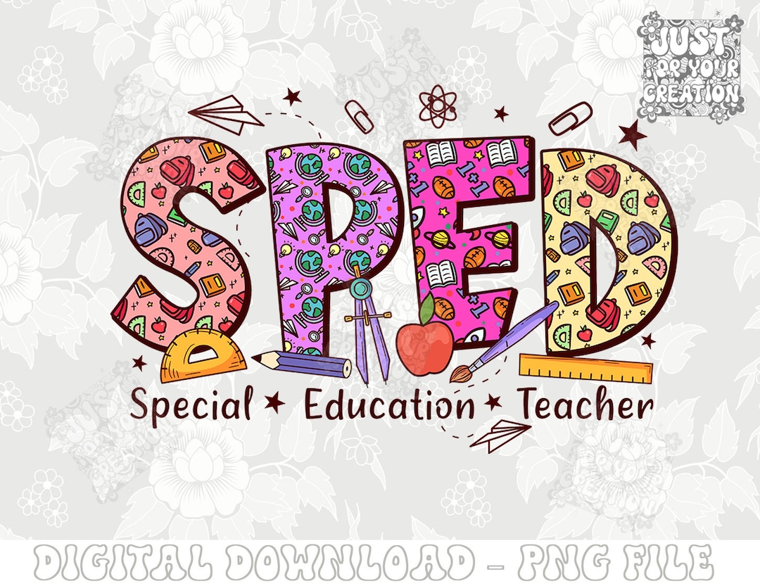 Sped Special Education Teacher Png Svg Eps Dxf School Png, Teacher Png ...