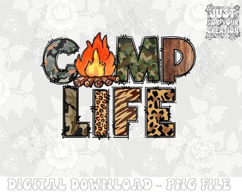 Camp Life PNG File, Camp PNG, Camping Design PNG, Leopard, Camp Life ...