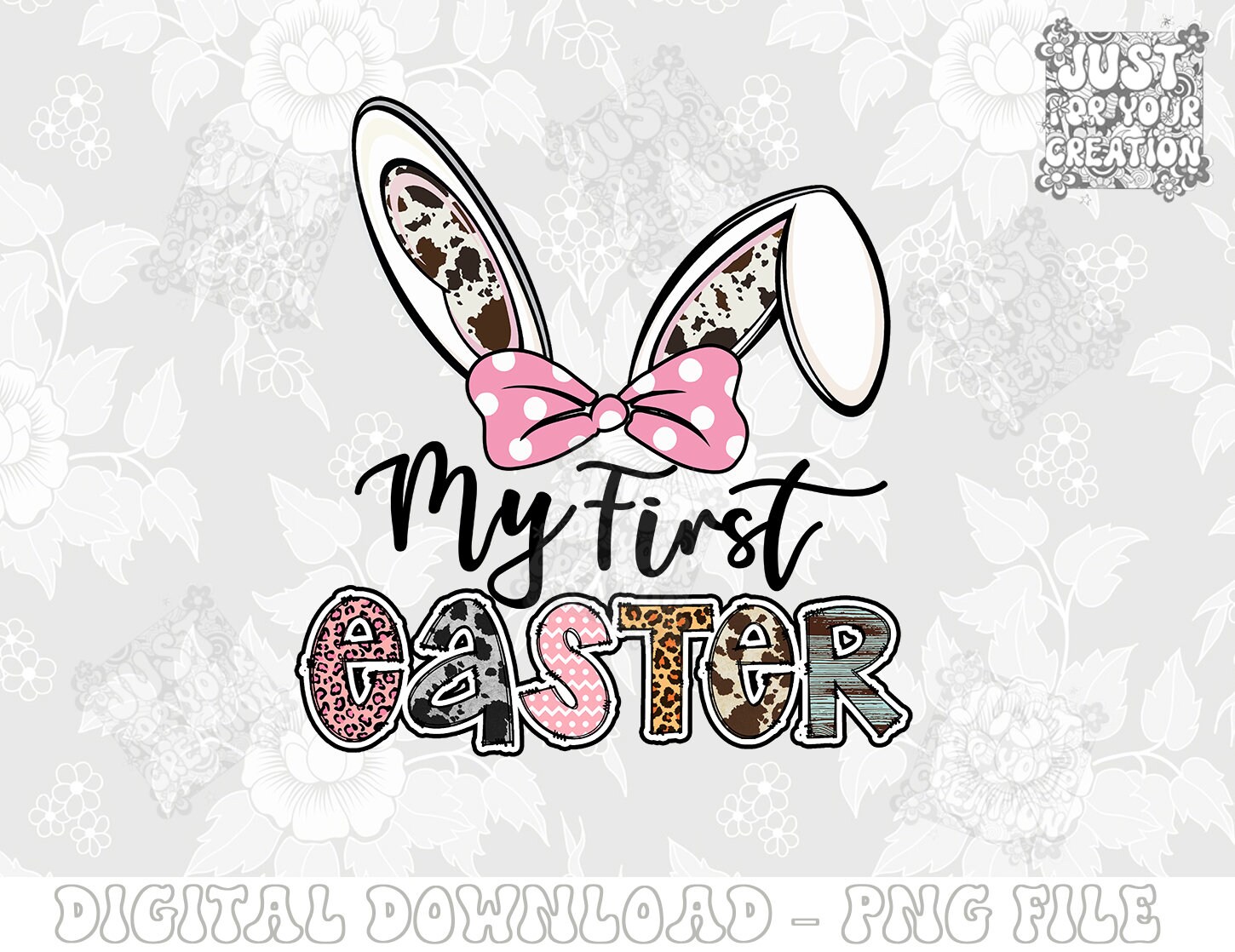 My First Easter PNG Sublimation Design Download My 1st - Etsy