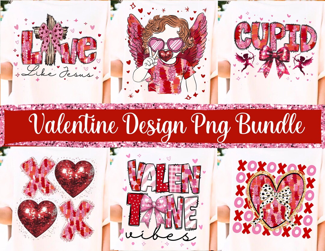 Coquette Valentine Png Bundle, Retro Valentines Bundle Png, Cupid ...