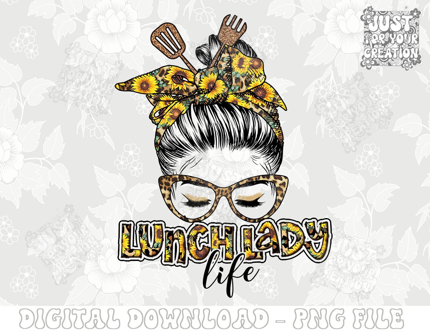 Lunch Lady Png Sublimation Design Download Cooking Png - Etsy