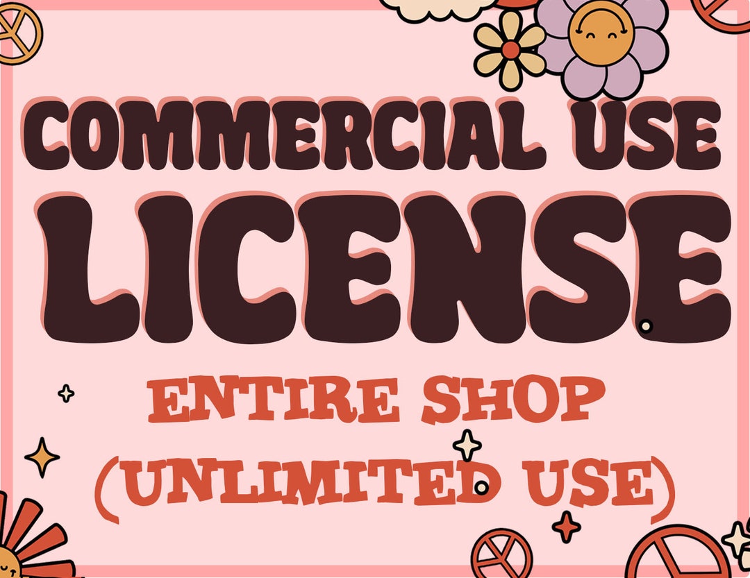 Commercial Use License for All Designs, Commercial Use License for ...