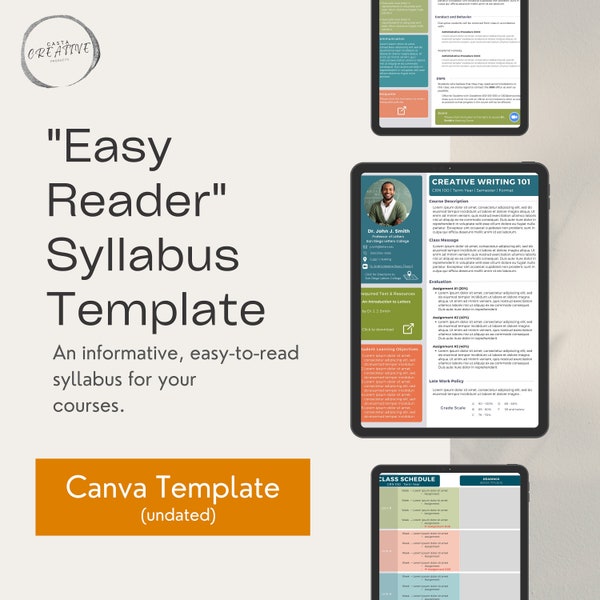 Canva Infographic Syllabus Editable Template I Instant Download - Etsy ...
