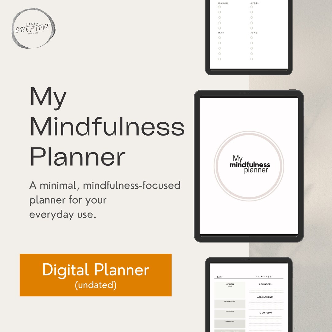 My Mindfulness Planner (undated) | Self-care, Mindfulness, Journal ...
