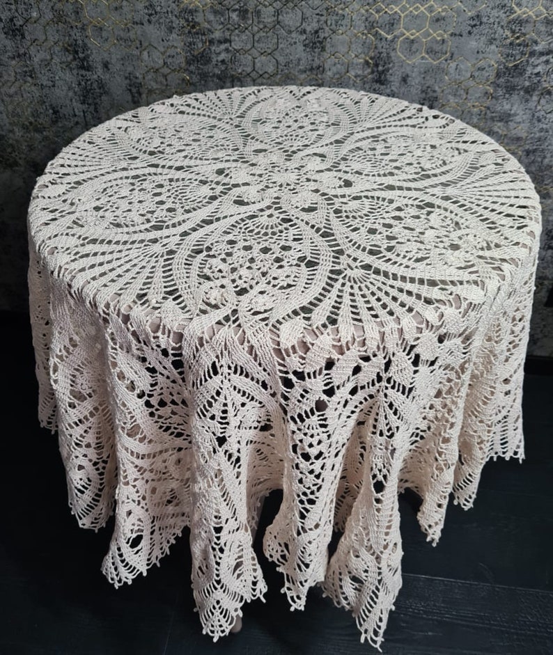Crochet Tablecloth - Etsy