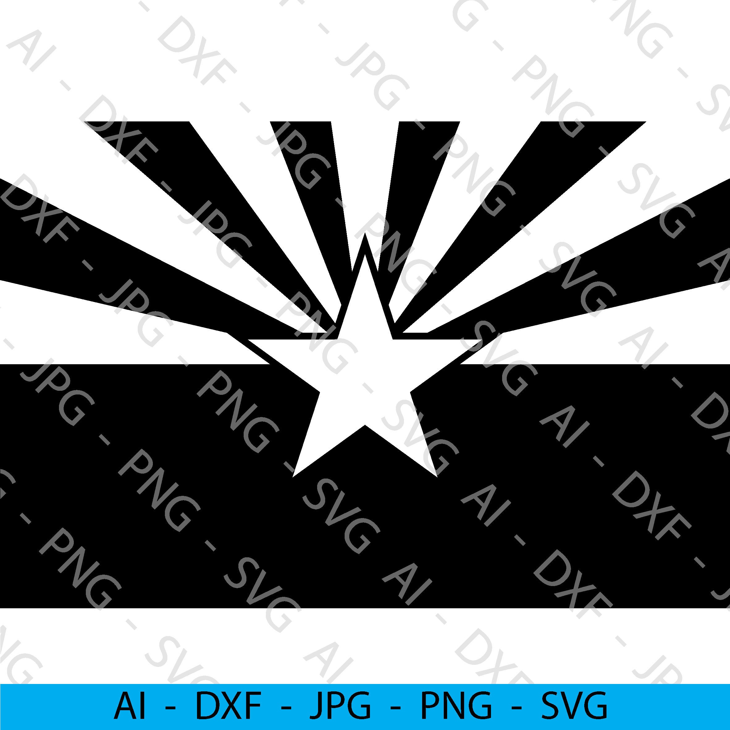 Arizona State Flag File Bundle (ai, Dxf, Jpg, Png & Svg) - Etsy