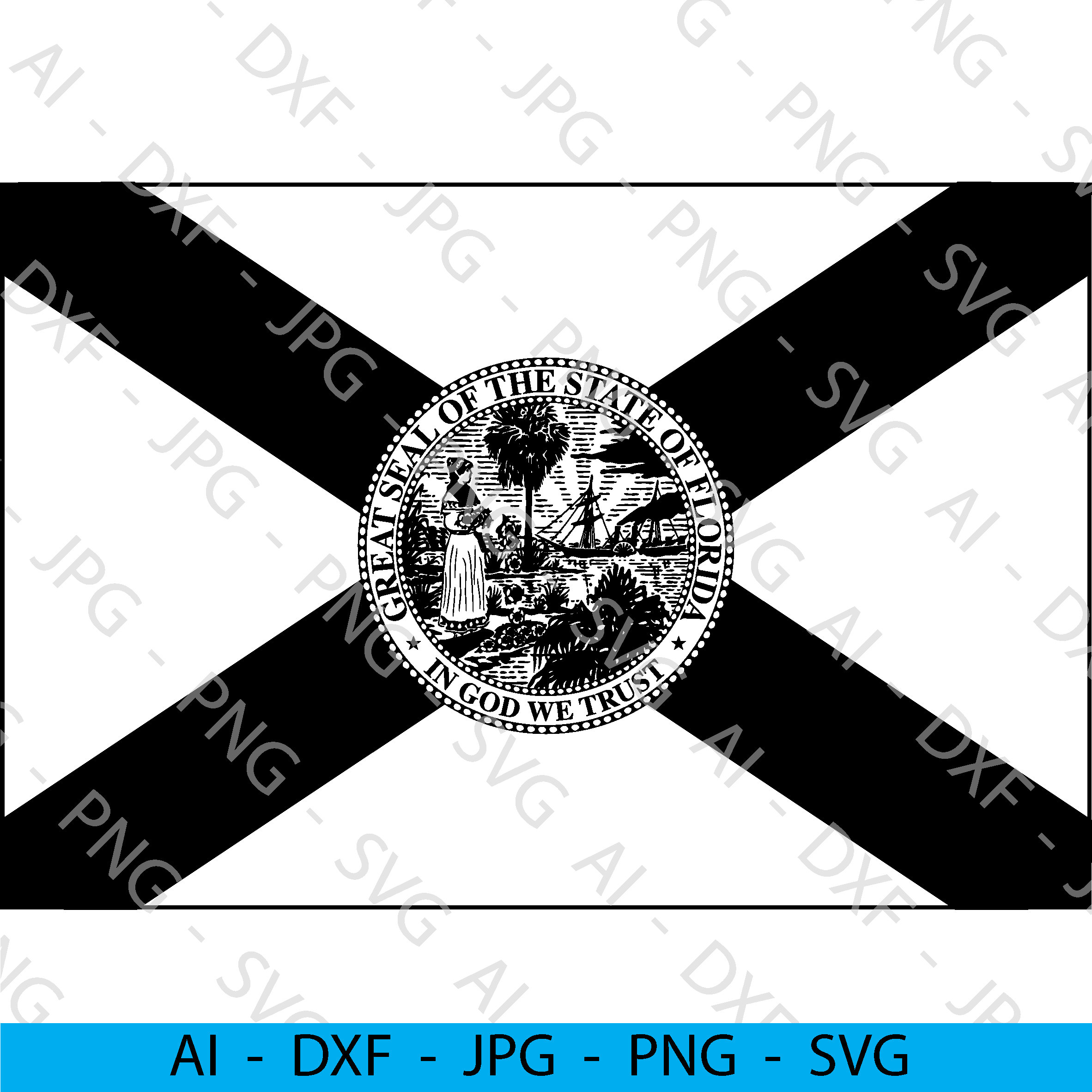 Florida State Flag File Bundle (ai, Dxf, Jpg, Png & Svg) - Etsy