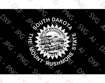 South Dakota Art Svg - Etsy