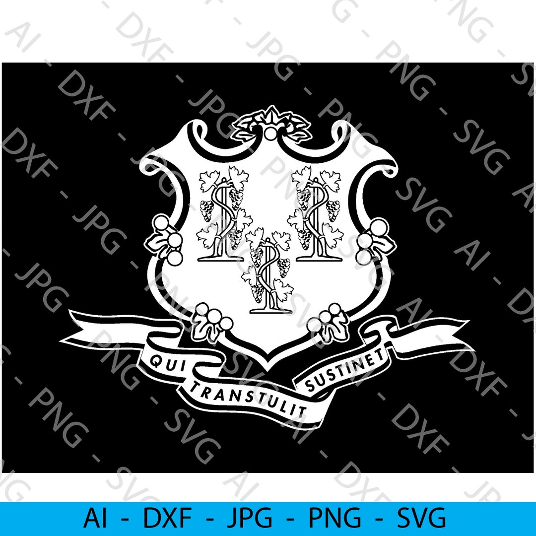 Connecticut State Flag File Bundle (ai, Dxf, Jpg, Png & Svg) - Etsy