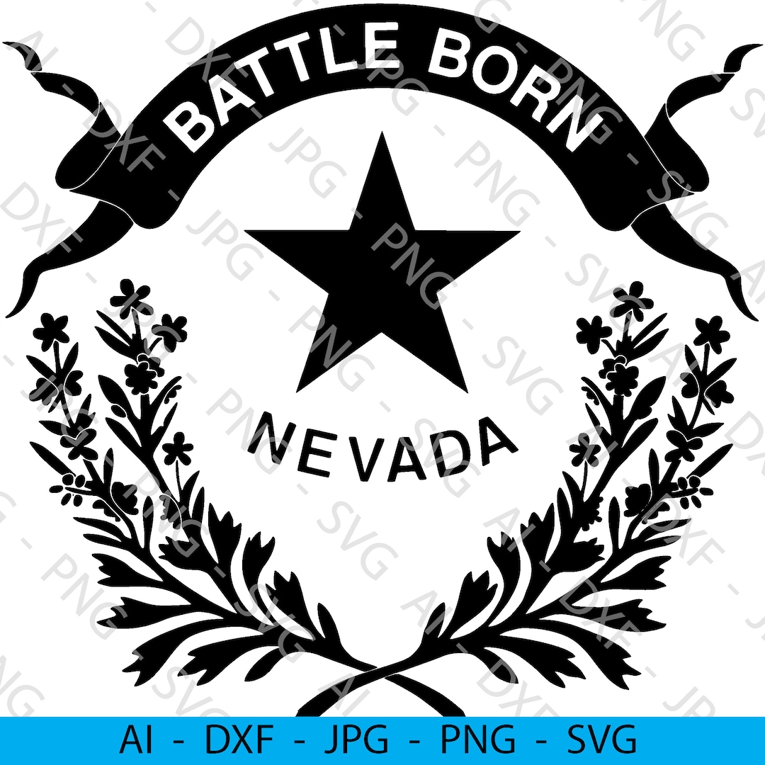 Nevada State Flag File Bundle (ai, Dxf, Jpg, Png & Svg) - Etsy