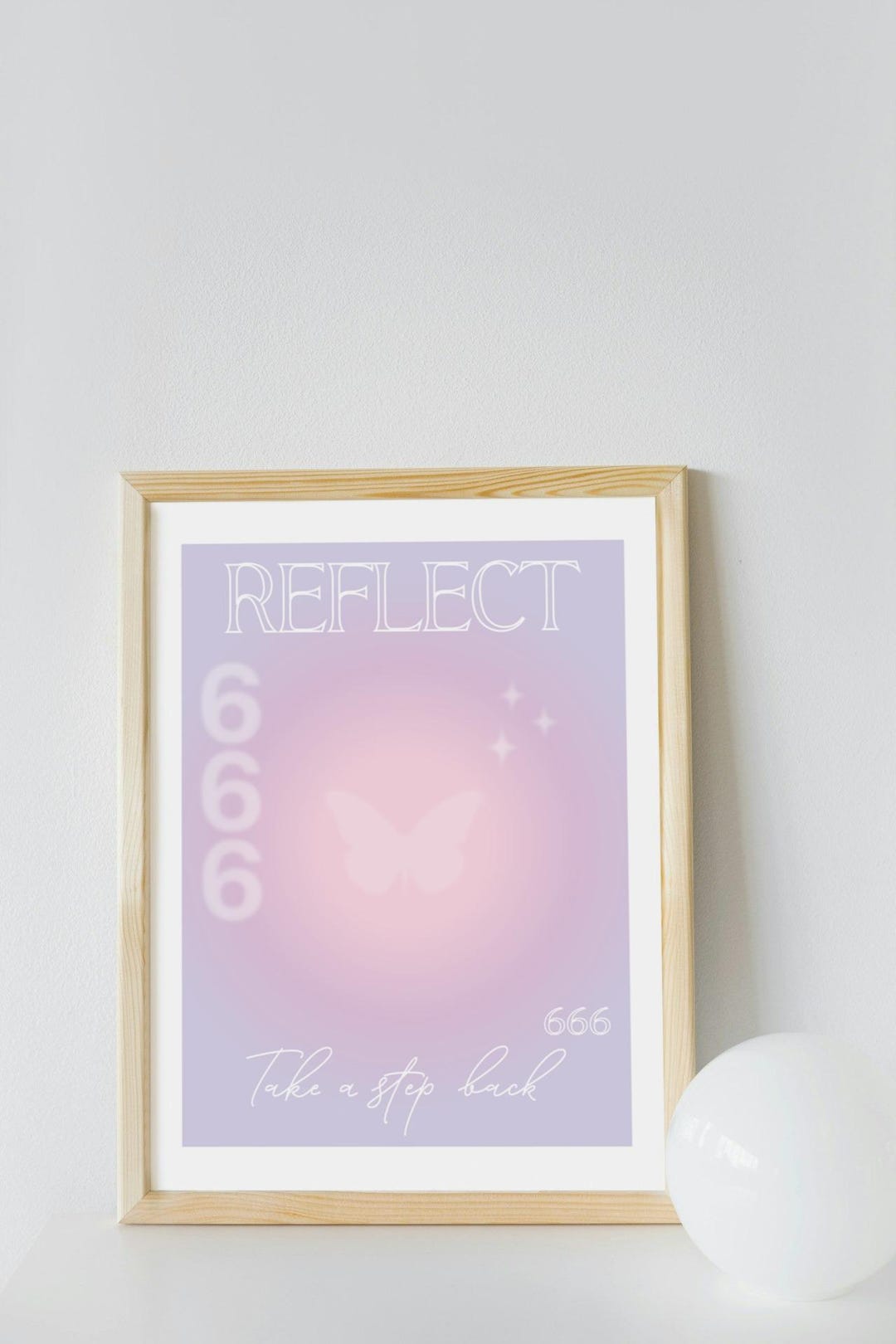 666 Angel Number Aura Printable Wall Art - Etsy