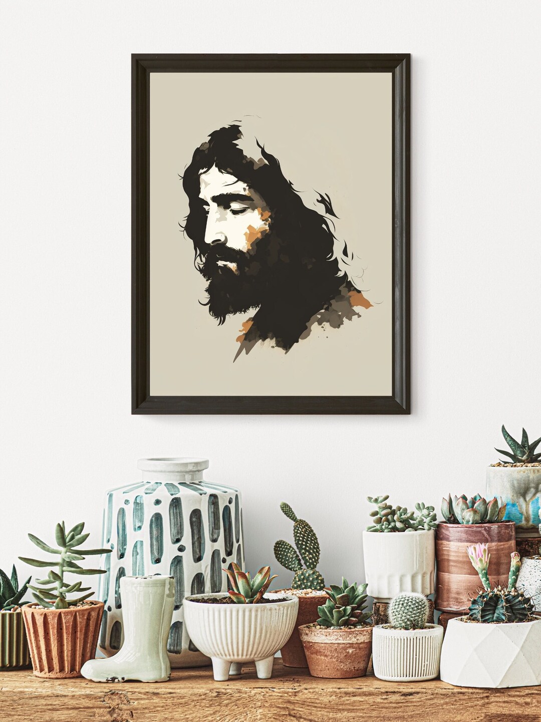Modern Jesus Art Bible Art Modern Christian Art Christian Décor Jesus ...
