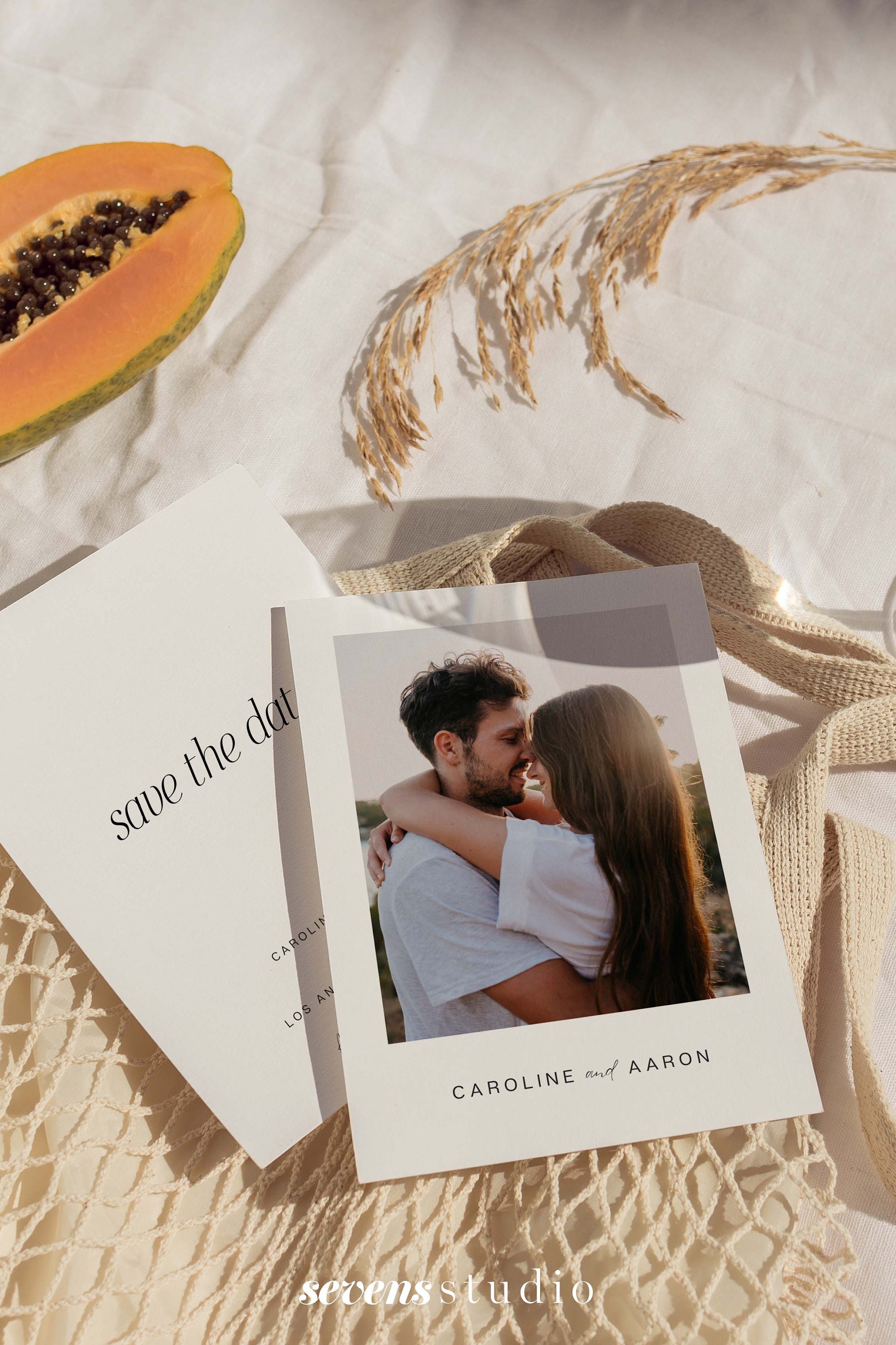 Simple Save the Date Card Template Customizable Canva Template Modern ...
