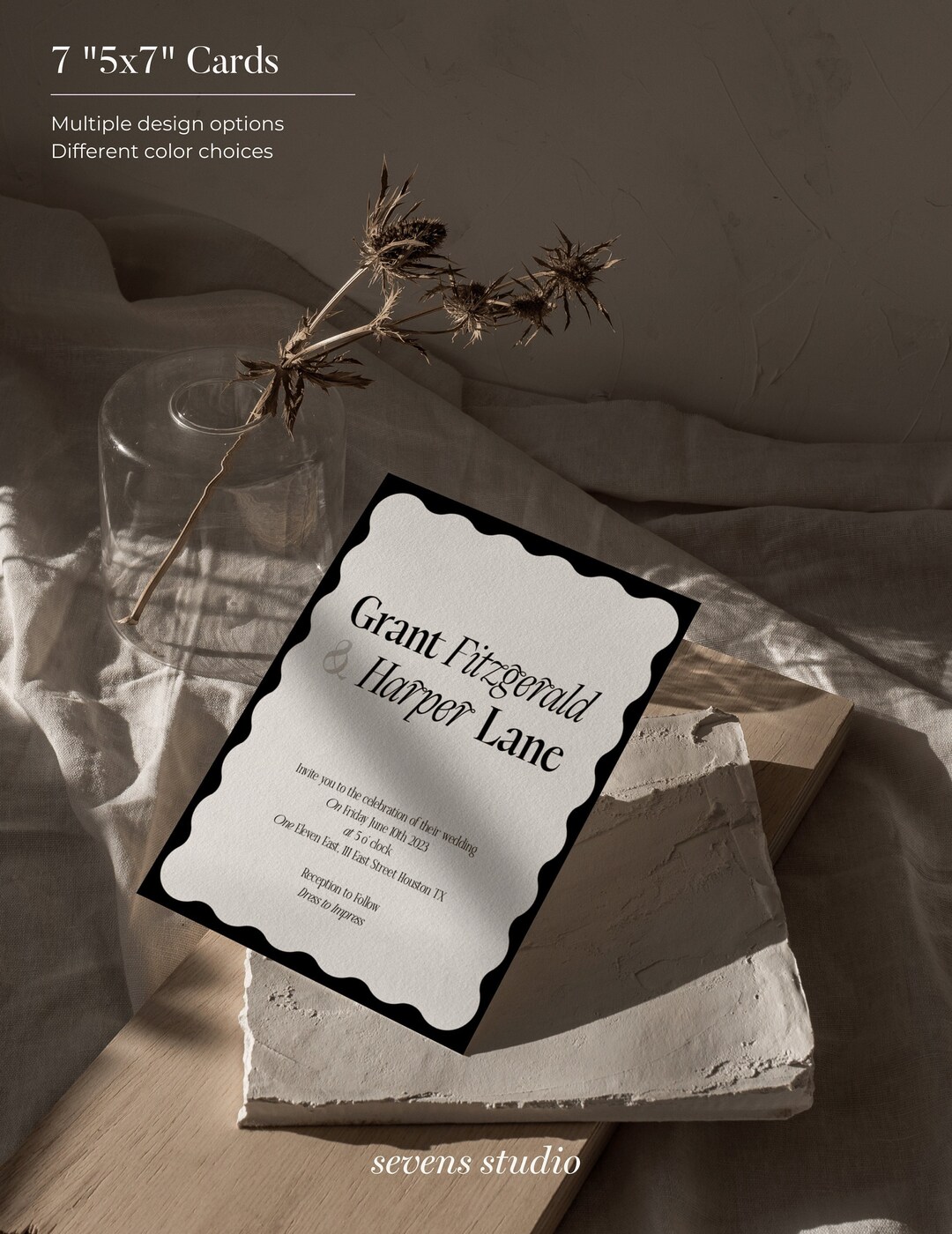 Modern Invitation Suite - Printable, Editable Template Design - Instant ...