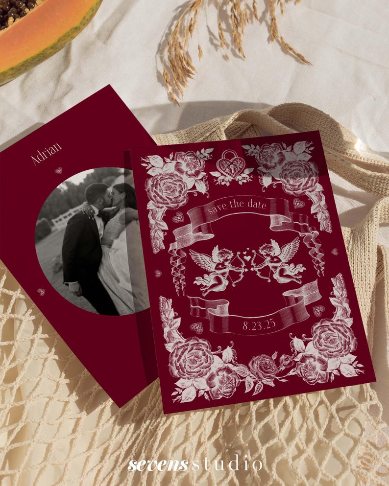 Romantic Save the Date Template (approved by Cupid) | Digital Save the ...