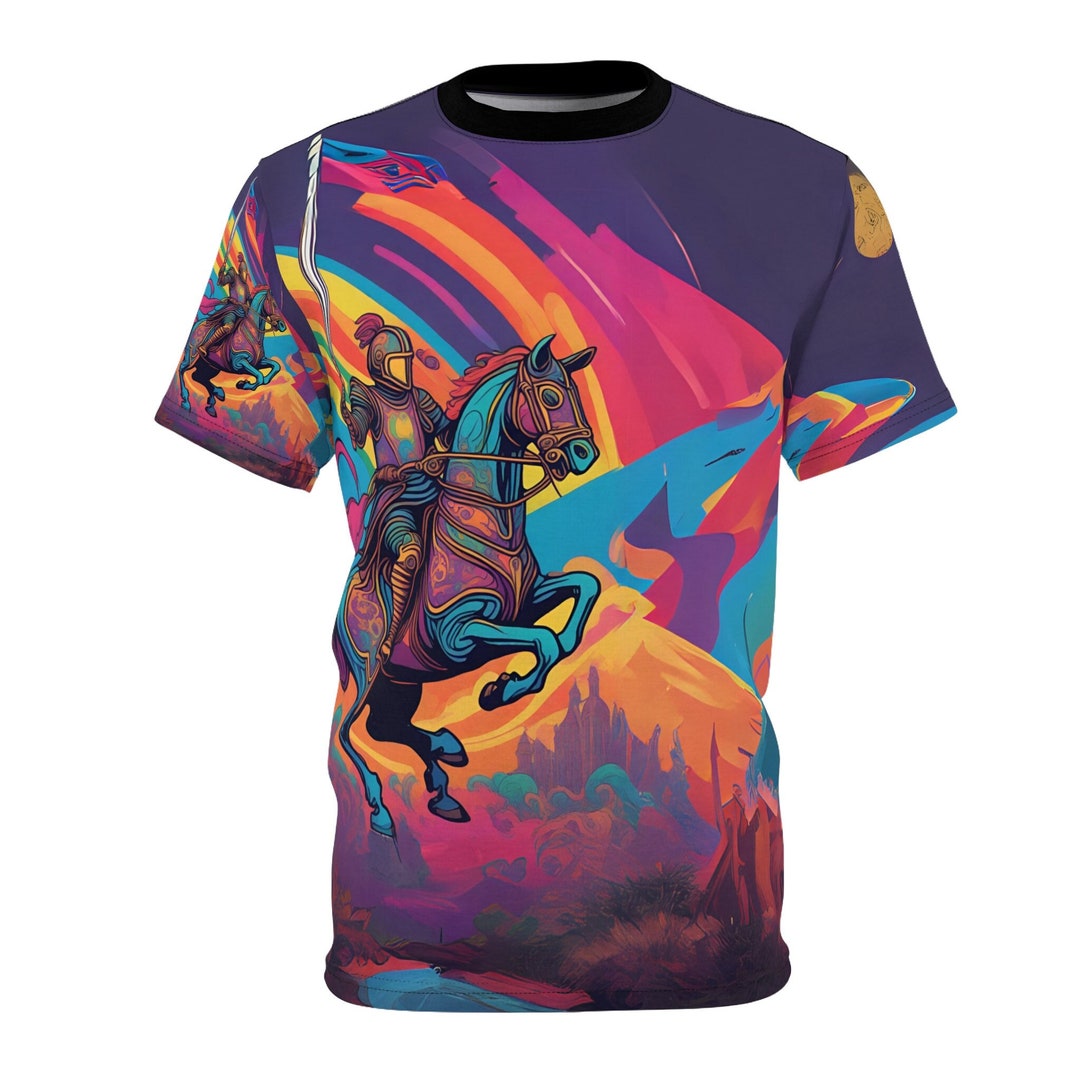 Sir LSD Trippy T-shirt Knight Graphics Sir Langston - Etsy