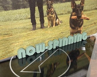 Now Spinning Stand for Vinyl Records - LP Sleeve Display - DJ, Vinyl ...