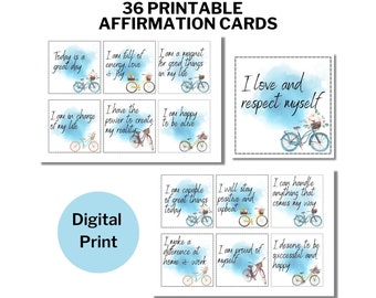 Young Adult Positive Affirmation Cards, Vision Board Printable ...