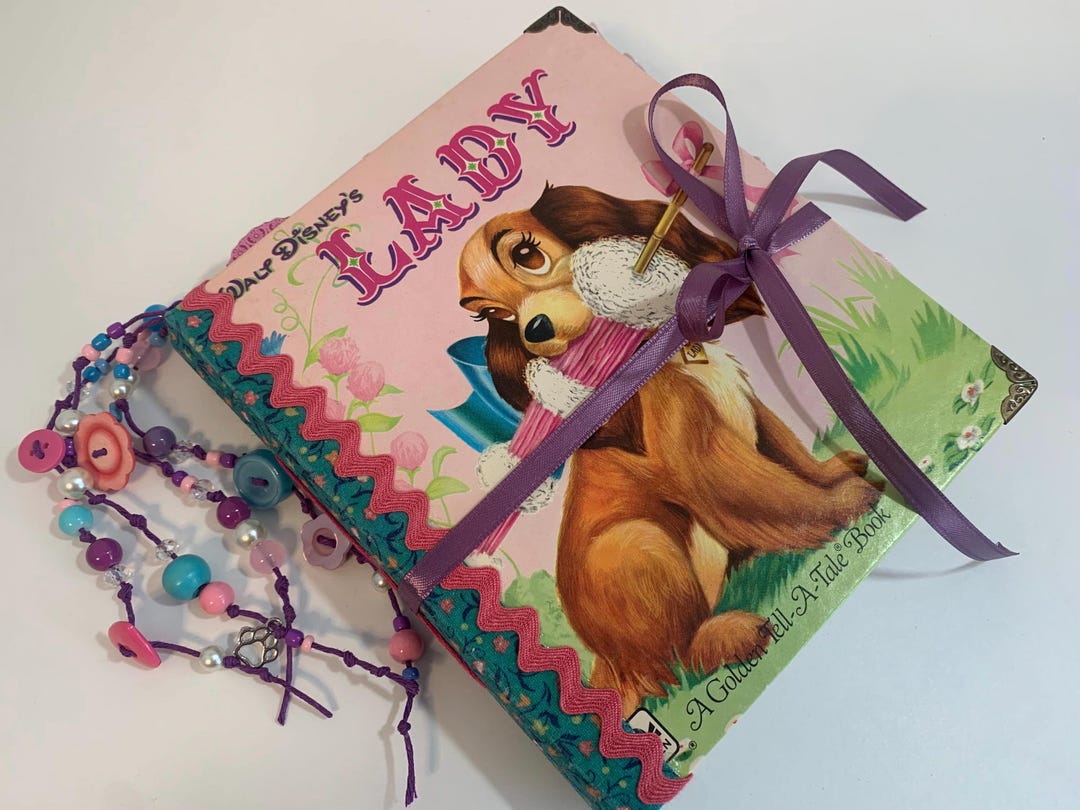 Vintage Lady & the Tramp Junk Journal | Handmade Storybook Scrapbook ...