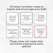 Lunch Box Notes Christian Printable, Encouragement Cards for Kids ...