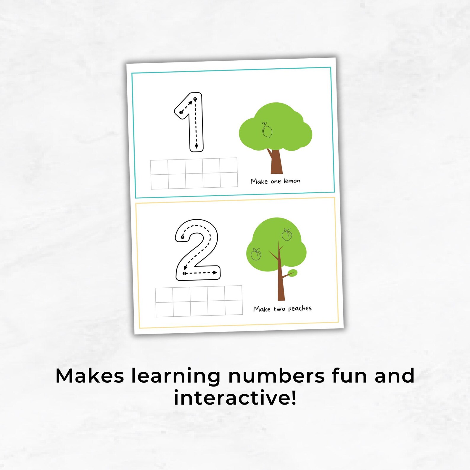 Preschool Printables 1-10 Play Doh Mats, Number Playdough, Toddler ...